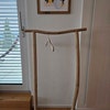 Boho Wooden Clothes Rack, Clothes Hanger, Handmade With Hazel and Solid ...