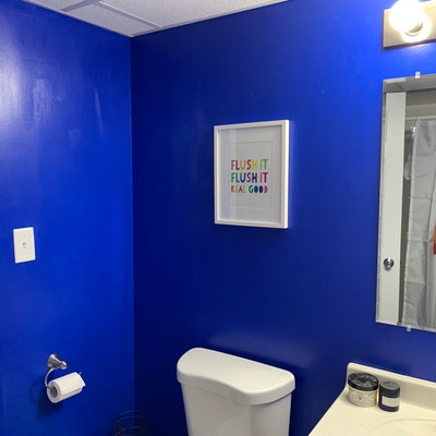 Flush the Toilet Sign, Bathroom Printable, Flush the Toilet Poster ...