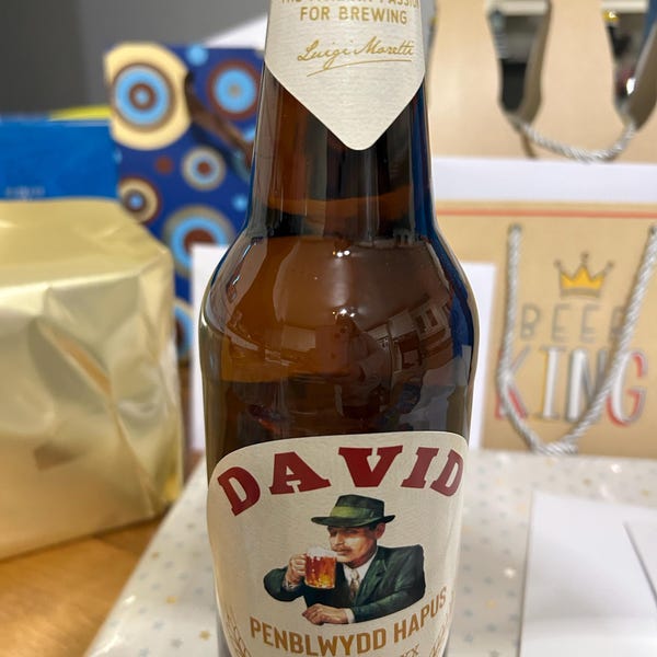 Custom Personalised Guinness Bottle With Name Label Happy Birthday for ...
