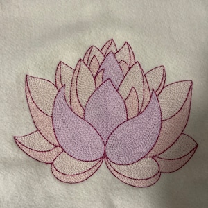 Lotus Embroidery Design, 6 Sizes, Flower Machine Embroidery Designs ...