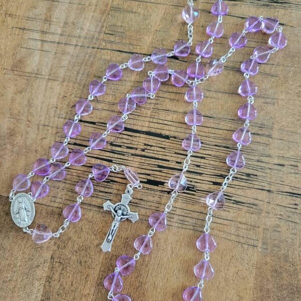 Anglican Rosary, Purple Rose on White Ceramic, Multi Denominations, 488 ...