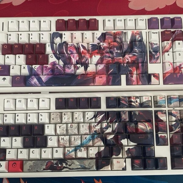Ahri - The Nine Tailed Fox LOL Series Keycap Set, 112 Tasten PBT Für ...