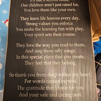 A Second Home Poem for Daycare Providers, 4" X 6" Poetry Printable ...