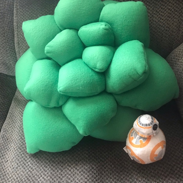 3D Succulent Pillow - Choose Your Color - Throw Pillow, Succulent ...