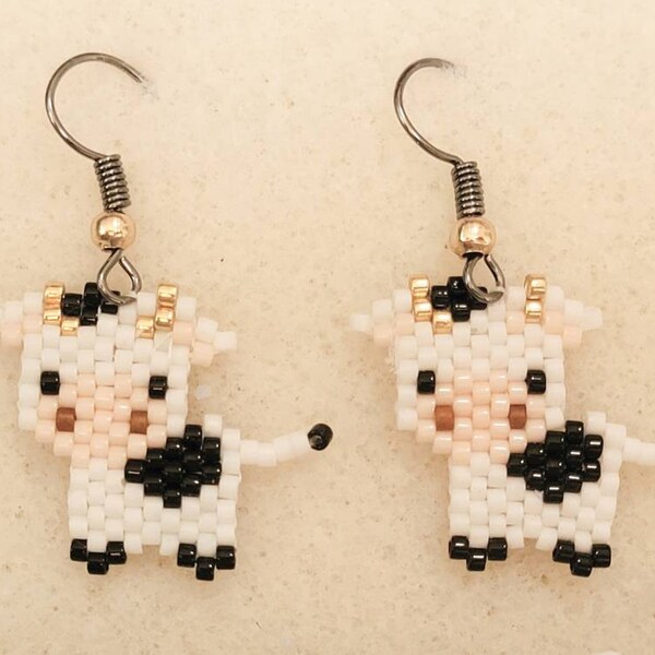 Angel Brick Stitch Bead Pattern, DIY Beaded Earring Jewelry Charms, PDF ...