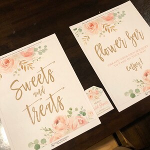 Sweets and Treats Sign, Printable Sweets & Treats Sign, Desserts Sign ...