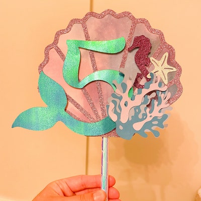 5 Mermaid Tail SVG Iron on SVG Under the Sea Mermaid Party 5th Birthday ...