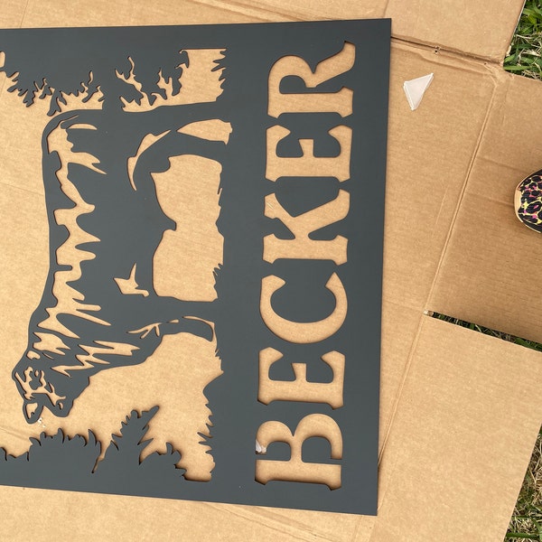 Bull Custom Steel Sign, Cow Livestock Show Sign, Metal Beef Cattle Farm ...