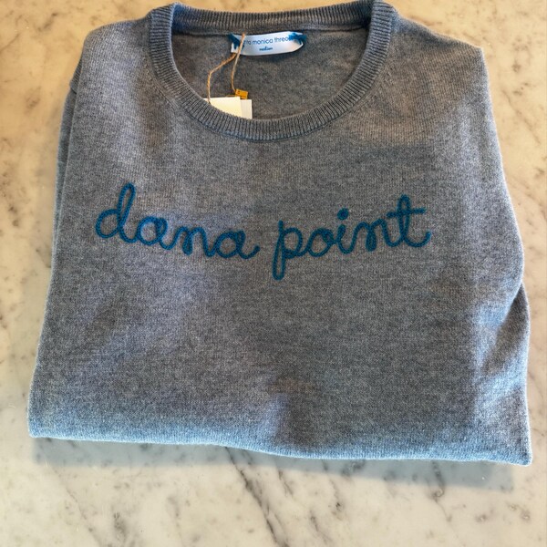 I Can't I've Got Mahj Embroidered CASHMERE Sweater, Mahjong Player ...