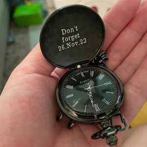 Pocket Watch Personalized Gift Engraved Watch Custom Pocket - Etsy