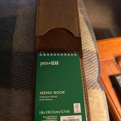 Leather Notebook Cover,small Memo Book Cover, Mini Note, 3x5 Notebook ...