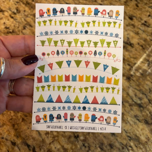 64 Reminder Planner Stickers, Tiny Word Planner Stickers, Don't Forget ...