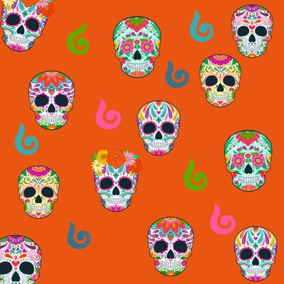 Day of the Dead Clipart Sugar Skull Dia De Los Muertos Clip Art Digital ...
