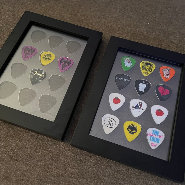 Guitar Pick Display Clear 8 X 10 Double Sided Horizontal Holds 30 ...