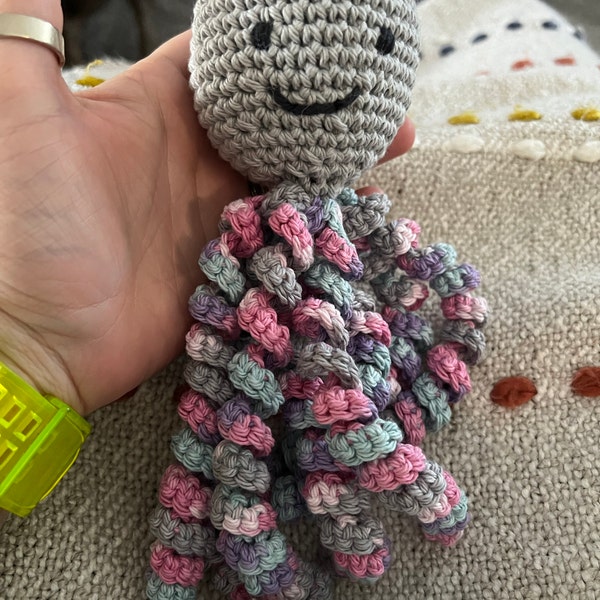 Octopus for Preemies-grace. Gray and Pink. NICU Baby Gifts. Baby Shower ...