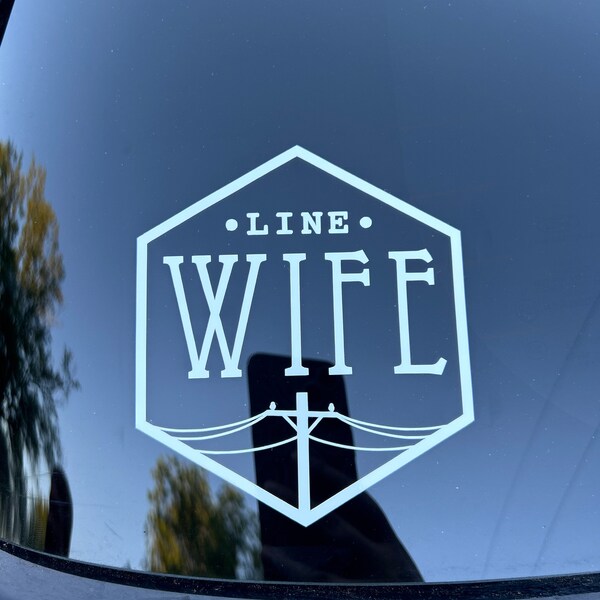 Line Wife Decal | Linewife Decal | Lineman Wife Decal | Journeyman ...