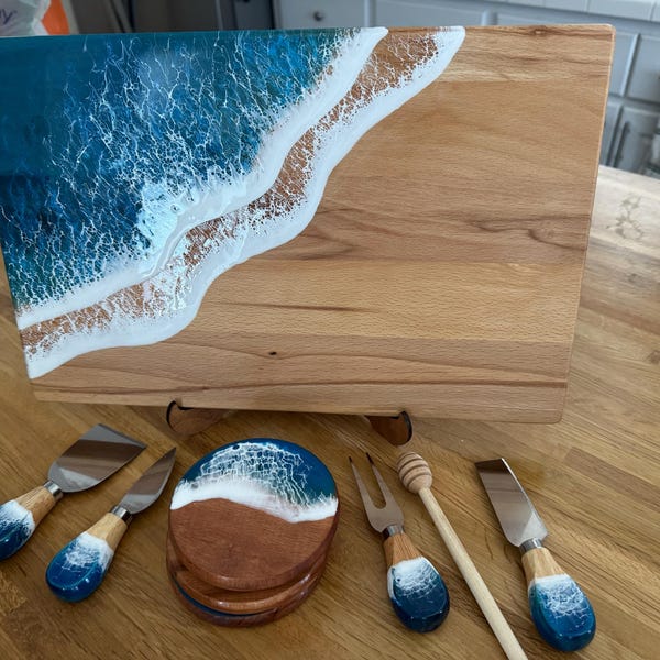 Custom Resin Charcuterie Board Personalized, Wooden Custom Cutting ...