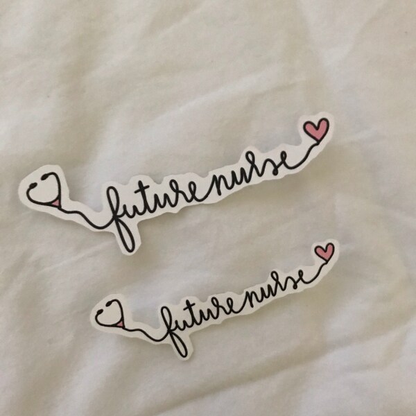 Future Nurse Vinyl Sticker: Nursing Student Gift - Etsy