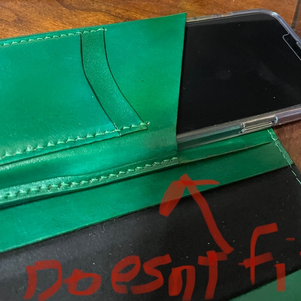 Leather Dual Phone Case, Leather Double Phone Case, Case Holds Two ...