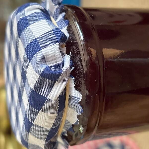 JAM Jar Tops Cloth X 36 GINGHAM Includes Bands. Choose From 11 Colours ...
