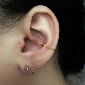 Om Dangle Cartilage Earring Helix Earring 20g 16g Ear | Etsy