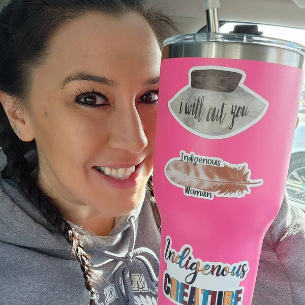 Small Maktaq and Ulu Sticker, Vinyl Sticker, Native Sticker, Indigenous ...