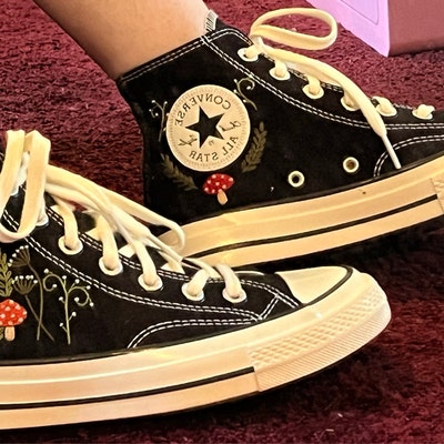 Custom Embroidered Converse High Tops/ Custom Converse Chuck Taylor ...