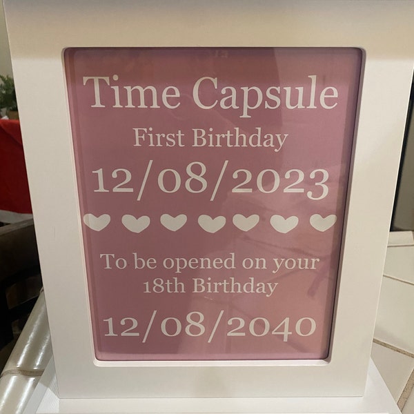 Time Capsule // 1st Birthday Custom Time Capsule // Personalized Time ...