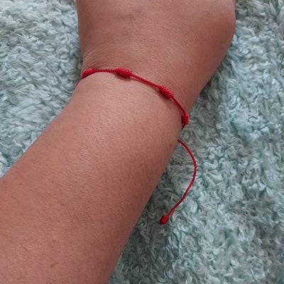 7 Knots Red Protection Bracelet Red String Bracelet Protection Bracelet ...