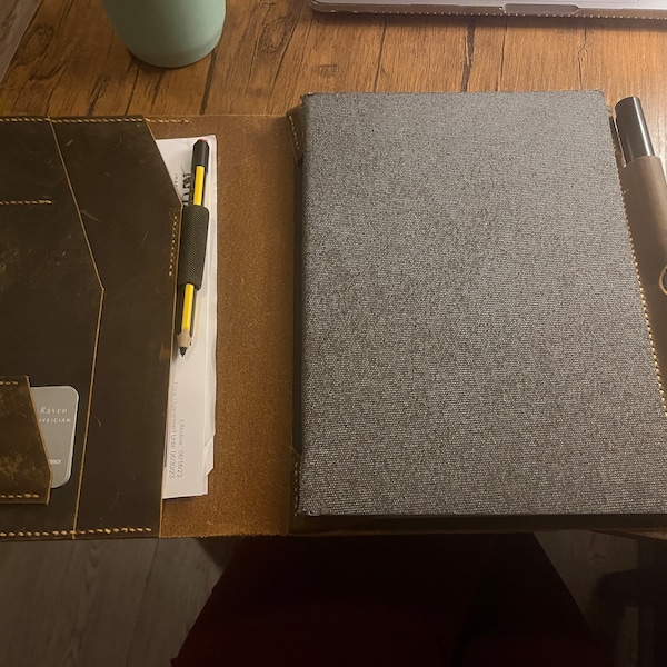Handcrafted Rugged Leather Folio Cover Case for Supernote A5X2 Manta ...