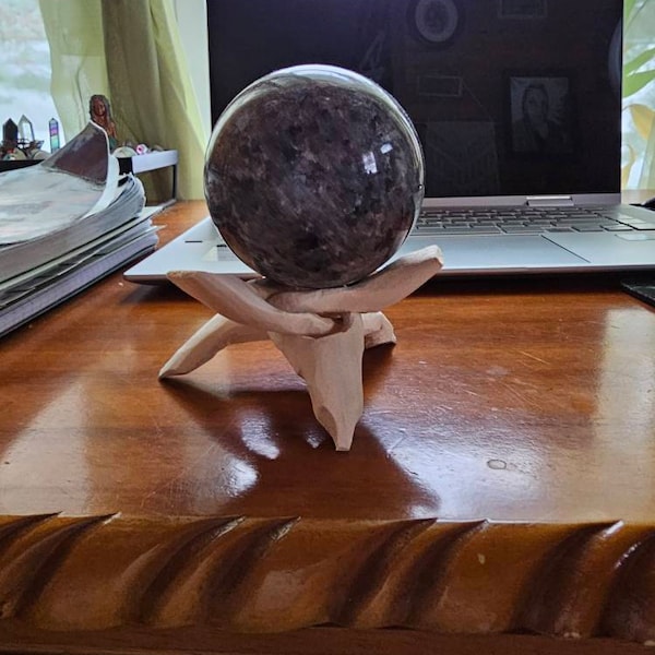 Wood Sphere Stand, Natural, 4 Sizes - Etsy
