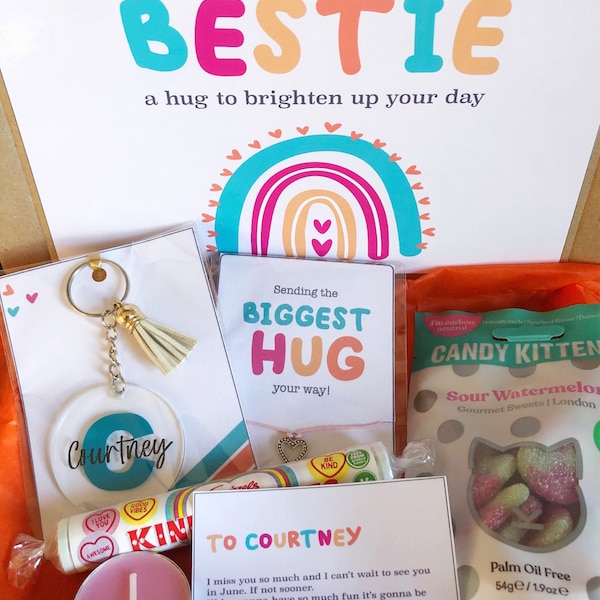 Personalised Bestie Hug in a Box | Letterbox Gift | Best Friend ...
