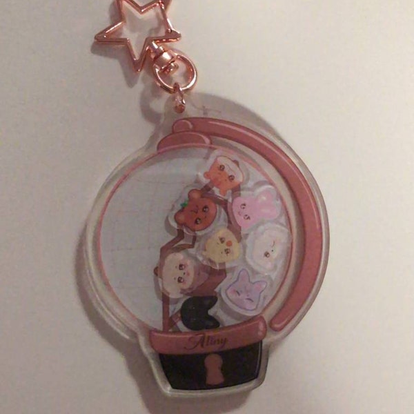 Shaker Keychain Kpop Merch San Hongjoong Seonghwa Wooyoung Mingi Charm ...