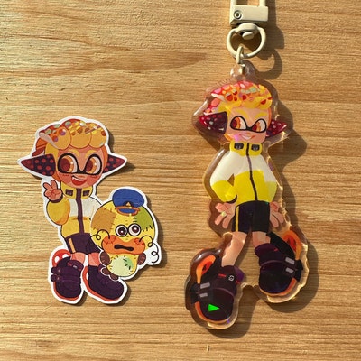 Splatoon Agent Acrilyc Pins - Etsy