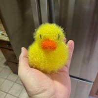 Handmade Dish Scrubby - Rubber Duck Design | Crocheted Scrubber ...