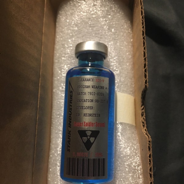 Captain America Super Soldier Serum. - Etsy