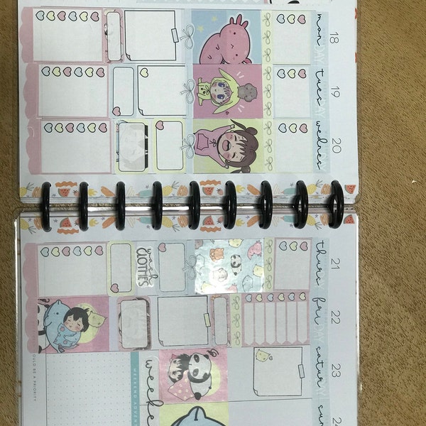 Coffee Date Printable Planner Script Stickers for Vertical Planners ...