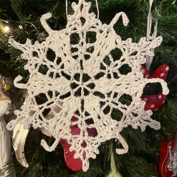 Frosty Tails Snowflake, Crochet Snowflake Pattern (english Only), PDF ...