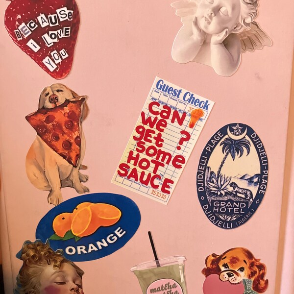 Refrigerator Magnets Set, Random Magnet Set, Vintage Magnets, Retro ...