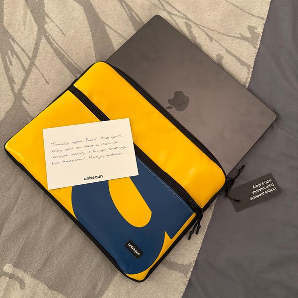 MacBook Pro 16 Inch Case With Compartment (from Upcycled Fabric), Green ...