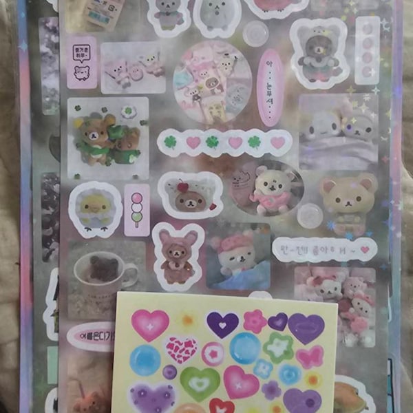 Kawaii Sticker Sheets | Cute Stawberry Sticker Sheets | Kpop Polco Deco ...