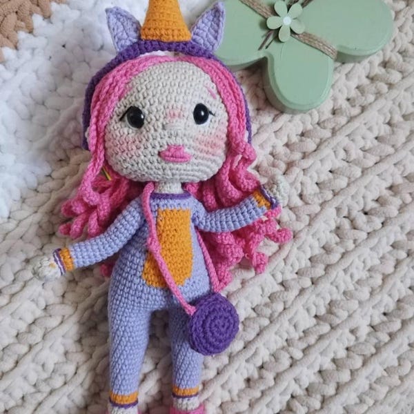 Crochet PATTERN the Doll With Arrows Amigurumi Doll Crochet Doll ...