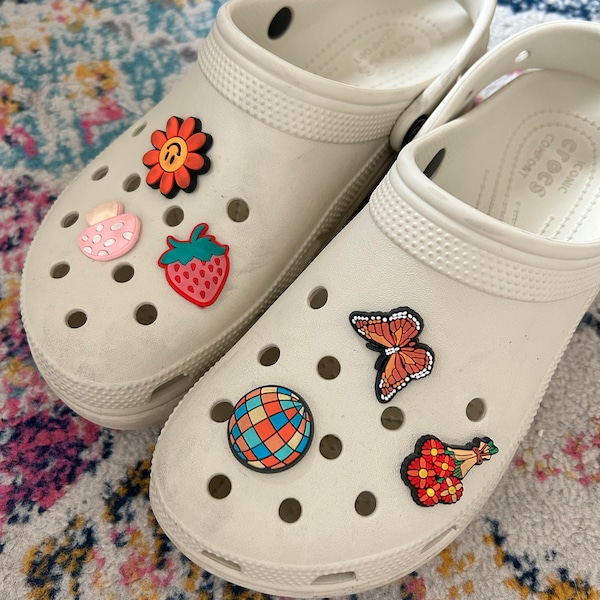 Croc Compatible Vintage Styled Shoe Charms for Your Crocs, Groovy ...