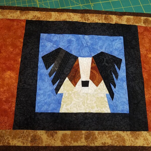 PAPILLON DOG Paper Pieced Block Pattern in PDF - Etsy