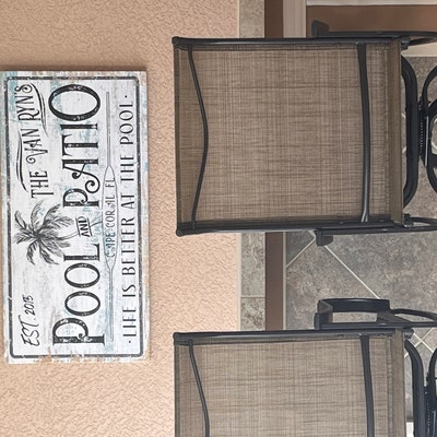 Personalized Pool & Patio Sign, Pool Sign, Swimming Pool Decor, Outdoor ...