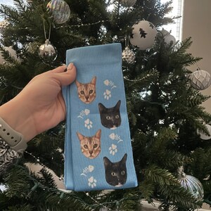 Custom Cat Face Socks, Personalized Pet Photo Socks, Custom Printed on ...