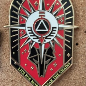 Live for More Enamel Pin Red Rising - Etsy