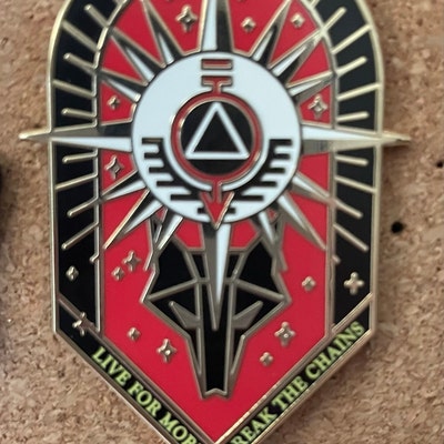 Live for More Enamel Pin Red Rising - Etsy