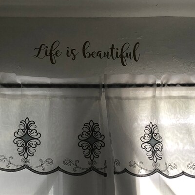 Life is Beautiful Wall Decal Vinyl Sticker Art Decor Bedroom - Etsy
