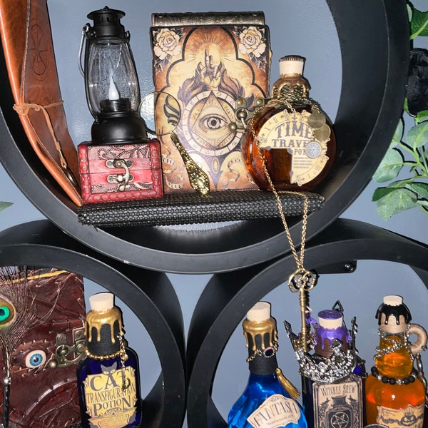 Time Travel Potion Bottle: Steampunk Apothecary Decor With Clock Charms ...